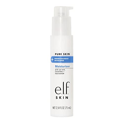 e.l.f. Pure Skin Moisturizer, Creamy & Weightless Daily Moisturizer, Helps Protect The Skin's Barrier & Replenish Natural Moisture, 2.54 fl oz