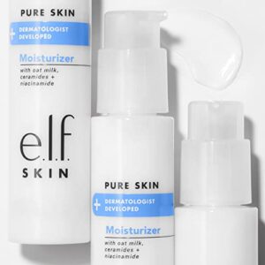 e.l.f. Pure Skin Moisturizer, Creamy & Weightless Daily Moisturizer, Helps Protect The Skin's Barrier & Replenish Natural Moisture, 2.54 fl oz