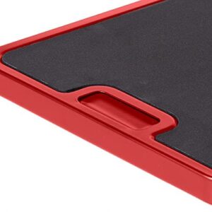 Nifty Solutions Large Appliance Rolling Tray - Red, Home Kitchen Counter Organizer, Integrated Rolling System, Non-Slip Pad Top for Coffee Maker, Stand Mixer, Blender, Toaster, (8824RED)