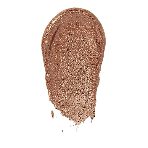 e.l.f., Liquid Glitter Eyeshadow, Long Lasting, Quick-Drying, Opaque, Gel-Based Formula, Creates High-Impact, Multi-Dimensional Eye Looks, Copper Pop, 0.10 Fl Oz