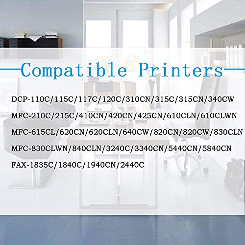 8-PackColorprint Compatible Ink Cartridge Replacement for LC41 LC-41 Work with MFC-3240C 3340CN 5440CN 5840CN Multi-Function FAX1840C 1940CN 2440C MFC-210C 420CN 620CN Printer (2BK, 2C, 2M, 2Y)