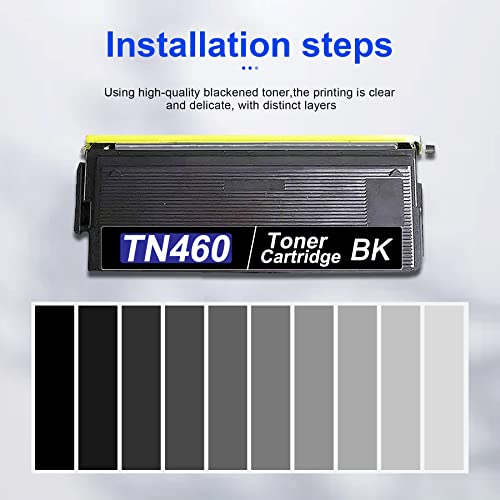 ALUMUINK Super High Yield Compatible TN460 2PK Replacement for Brother DCP-1200 1400 HL-1230 1250 1270N 1430 1435 1240 1440 1450 IntelliFax-4100 4100e Toner Cartridge Printer (Black, 6,800 Pages)