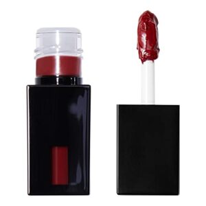 e.l.f. cosmetics glossy lip stain, lightweight, long-wear lip stain for a sheer pop of color & subtle gloss effect, spicy sienna