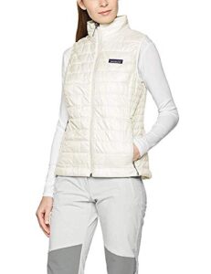 patagonia women’s nano puff vest – birch white s