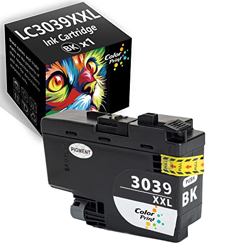 C P (1-Pack, Black) ColorPrint Compatible LC-3039BK Ink Cartridge Replacement for Brother LC3039-3039 XXL LC3039XXL LC3037BK LC3037 Work with MFC-J5945DW MFC-J5845DW MFC-J6545DWXL MFC-J6945DW Printer