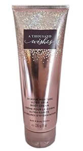 bath and body works a thousand wishes ultra shea body cream 24 hr moisture 2109 edition 8 oz / 226 g