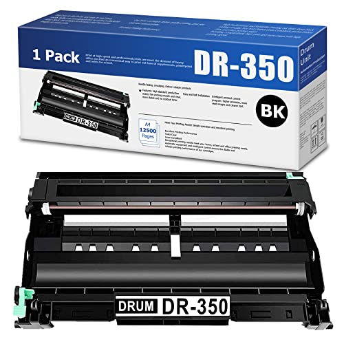 RUYY DR-350 DR350 Drum Unit 1 Pack: Compatible DR350 DR 350 Black Drum Unit Replacement for Brother DR-350 with DCP-7010 7020 IntelliFax 2820 2920 2850 MFC-7220 7420 7820N HL-2040 2030 Printer Drum