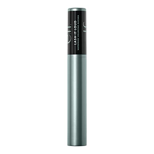 e.l.f. Lash It Loud Waterproof Mascara, Volumizing Formula For Mega Lashes, Creates Fuller & Bolder Eyelashes, Vegan & Cruelty-Free, Black