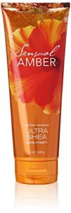 bath & body works signature collection, sensual amber, ultra shea body cream