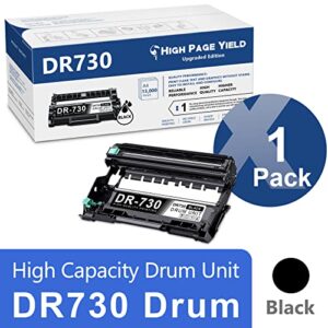 (13,000 pages) dr-730 dr730 black drum unit 1pack many compatible replacement for brother dr730 drum unit dcp-l2550dw mfc-l2750dwxl hl-l2390dw hl-l2395dw hl-l2370dw/dwxl printer (not include toner)