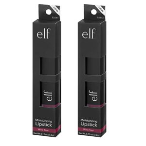 pack of 2 e.l.f. moisturizing lipstick, wine tour 82641