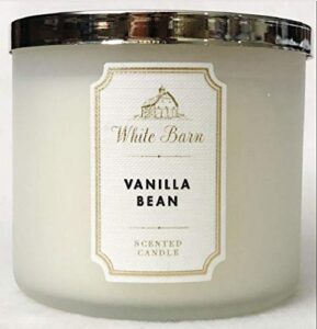 bath & body works white barn 3-wick candle in vanilla bean