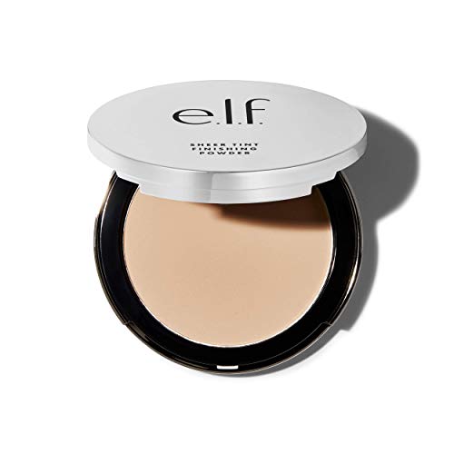 e.l.f, Beautifully Bare Sheer Tint Finishing Powder, Mattifying, Silky, Light Coverage, Long Lasting, Controls Shine, Creates a Flawless Face, Fair/Light, All-Day Wear, 0.33 Oz