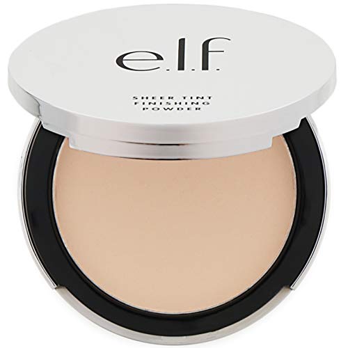 e.l.f, Beautifully Bare Sheer Tint Finishing Powder, Mattifying, Silky, Light Coverage, Long Lasting, Controls Shine, Creates a Flawless Face, Fair/Light, All-Day Wear, 0.33 Oz