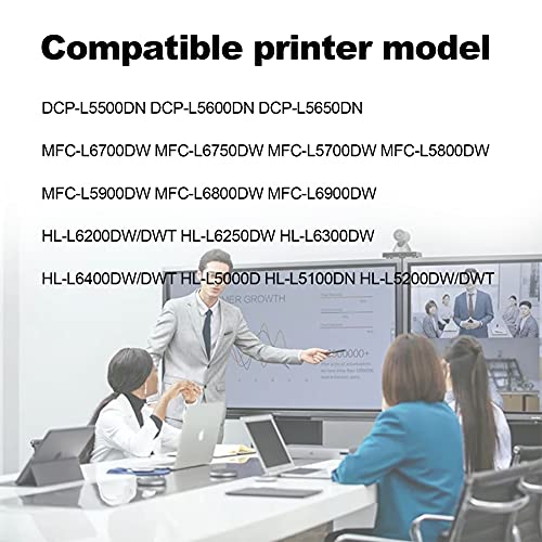 LKKJ 2 Pack TN850 High Yield Black Toner Cartridge Compatible TN-850 Toner Cartridge Replacement for Brother DCP-L5500DN L5600DN L5650DN MFC-L6700DW HL-L6200DW/DWT Printer Toner.