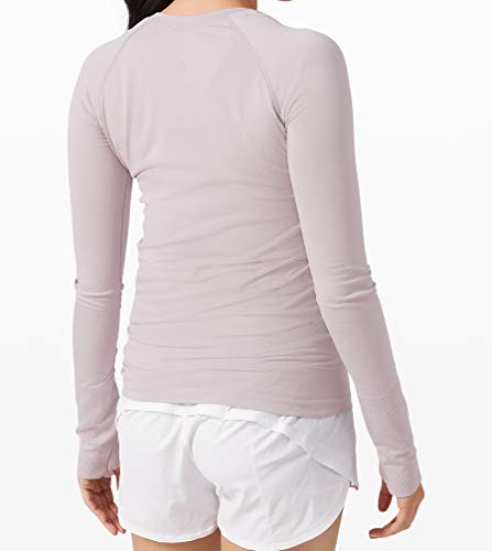 Lululemon Athletica Womens Swiftly Tech Crew T- Shirt, Iced Iris, 6, Long Sleeve