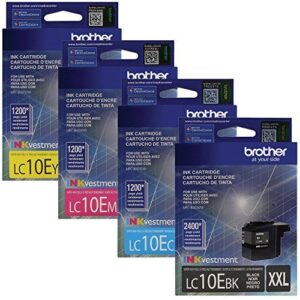 brother lc10e extra high yield -ink -cartridge set