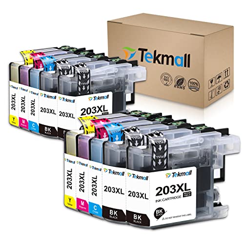 Tekmall Compatible Ink Cartridges for LC203XL LC 203 LC203 LC201 LC205 for MFC-J485DW MFC-J480DW MFC-J885DW mfc-j4620dw MFC-J460DW MFC-J880DW MFC-J680DW MFC-J4420DW Printers