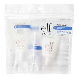 e.l.f. SKIN Pure Skin Back To Basics Mini Kit, Clean & Gentle Cleanser, Toner & Moisturizer, Great For Sensitive Skin, TSA-friendly Sizes