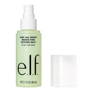 e.l.f. stay all night micro-fine setting mist, hydrating & refreshing makeup setting spray for 16hr wear-time, vegan & cruelty-free, 2.7 fl oz