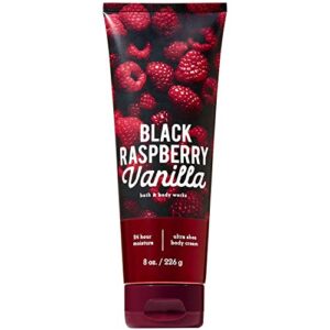 bath and body works black raspberry vanilla ultra shea body cream 8 ounce (2019 edition)