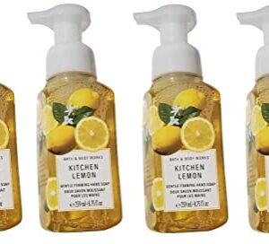 Bath and Body Works KITCHEN LEMON Value Pack - Lot of 4 Gentle Foaming Hand Soap Full Size