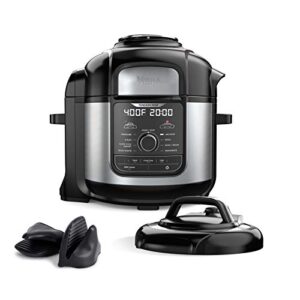 ninja stainless ste foodi 8qt. 9-in-1 deluxe xl pressure cooker & air fryer-stainless steel/black