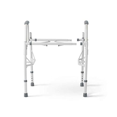 Medline Steel Drop-Arm Commode, 350 lb Weight Capacity