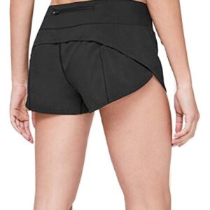 Lululemon Run Speed Up Short (Black, 4)