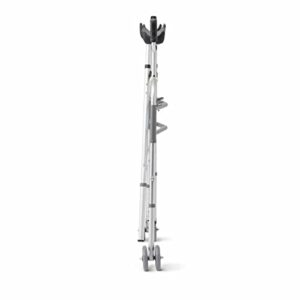 Medline Upright Walker with 5” Dual Wheels, Forearm Walker with Armrests, Height Adjustable, 300lb Weight Capacity