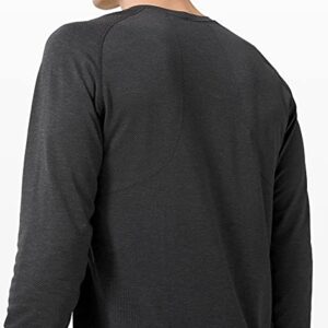 Lululemon Athletica Mens Metal Vent Tech Long Sleeve Shirt(Deep Coal, XL), X-Large