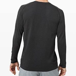 Lululemon Athletica Mens Metal Vent Tech Long Sleeve Shirt(Deep Coal, XL), X-Large