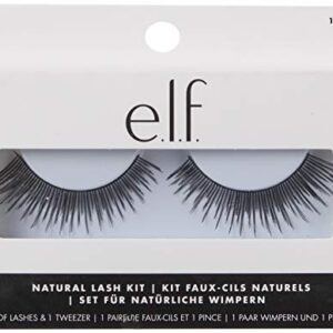 e.l.f, Natural Lash Kit, Lightweight, Reuseable, Achieves Natural, Full-Looking Lashes, Includes 2 Pieces and Contour Tray