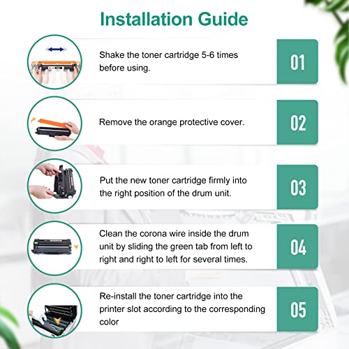 JMLCOLORS Compatible TN227 TN-227 Toner Cartridge Replacement for Brother TN223 TN227BK Work with MFC-L3770CDW MFC-L3750CDW HL-L3290CDW HL-L3270CDW HL-L3230CDW Printer (TN-227BK/C/M/Y High Yield)