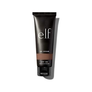 e.l.f. bb cream spf 20, color correcting & medium coverage, hydrating formula, dark, 0.96 fl oz (28ml)