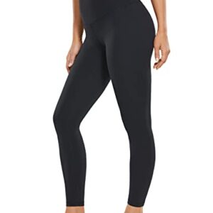 CRZ YOGA Women's Butterluxe Leggings 25 Inches - High Waisted Buttery Soft Comfort Lounge Leggings Black Medium