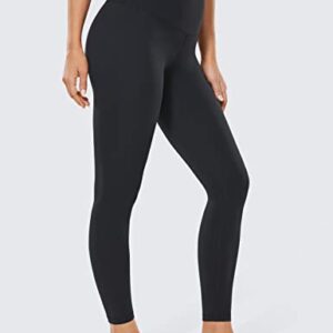 CRZ YOGA Women's Butterluxe Leggings 25 Inches - High Waisted Buttery Soft Comfort Lounge Leggings Black Medium