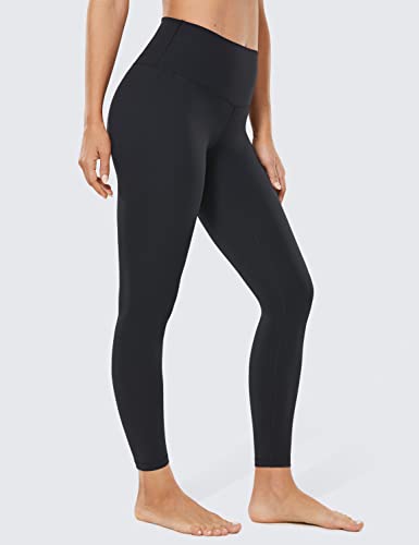 CRZ YOGA Women's Butterluxe Leggings 25 Inches - High Waisted Buttery Soft Comfort Lounge Leggings Black Medium