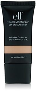 e.l.f. cosmetics tinted moisturizer, light coverage, uva/uvb spf 20 protection, beige, 0.88 fluid ounces