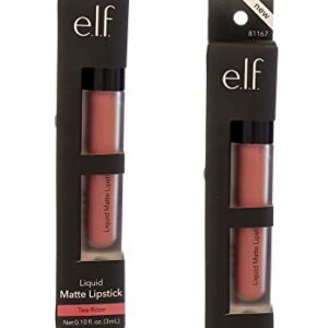 Pack of 2 e.l.f. Liquid Matte Lipstick, Tea Rose 81167