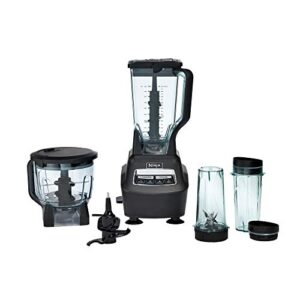 ninja mega kitchen system blender/food processor, black