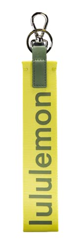 Lululemon Athletica Never Lost Key Chain 9 inch,womens (Yellow Serpentine/Green Twill)