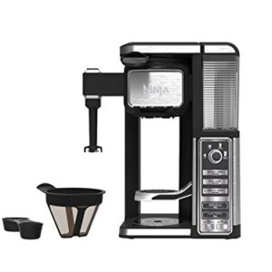 Ninja Single-Serve, Pod-Free Coffee Maker Bar with Hot and Iced Coffee, Auto-iQ, Built-In Milk Frother, 5 Brew Styles, and Water Reservoir (CF111)