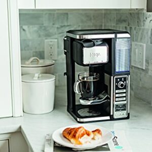 Ninja Single-Serve, Pod-Free Coffee Maker Bar with Hot and Iced Coffee, Auto-iQ, Built-In Milk Frother, 5 Brew Styles, and Water Reservoir (CF111)