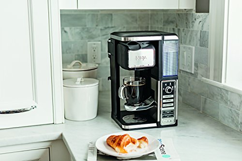 Ninja Single-Serve, Pod-Free Coffee Maker Bar with Hot and Iced Coffee, Auto-iQ, Built-In Milk Frother, 5 Brew Styles, and Water Reservoir (CF111)