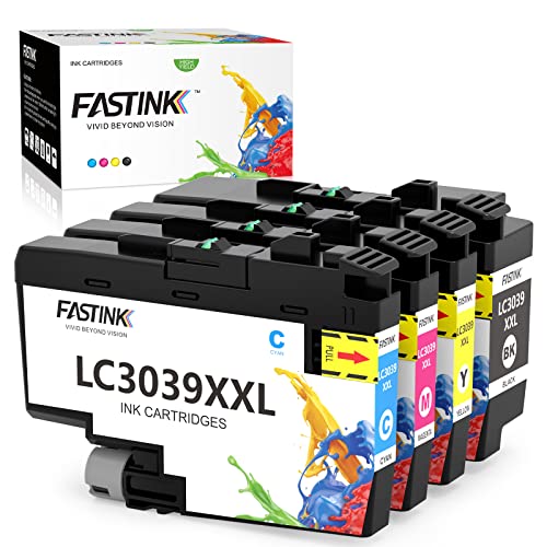 LC3039 Ink cartridges BK/C/M/Y Brother,High Yield,Replacement for Brother LC3039 XXL LC3037 LC3039XXL,Work for Brother MFC-J5845DW MFC-J5945DW MFC-J6545DW MFC-J6945DW Printer