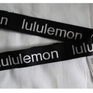 Lululemon Women's Hold Your Own Headband 2-Pack Headbands Athletica (White, Black Lululemon Branding)