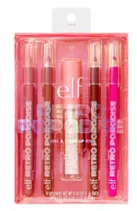 e.l.f. retro paradise line & shine lip kit