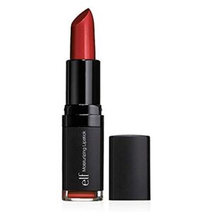 e.l.f. cosmetics moisturizing lipstick, provides vibrant color and luminous shine, red carpet