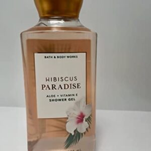 Bath and Body Works Hibiscus Paradise Shower Gel Wash 10 ounce Full Size,Pink